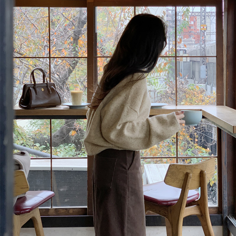 SNT20895 ラムウールVネックニット ニット - attrangs