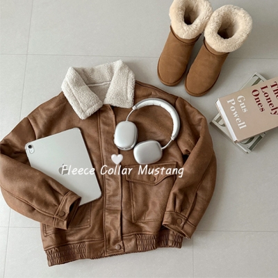 SJK12753 ウールカラーネックファームスタン ジャケット - banhari market