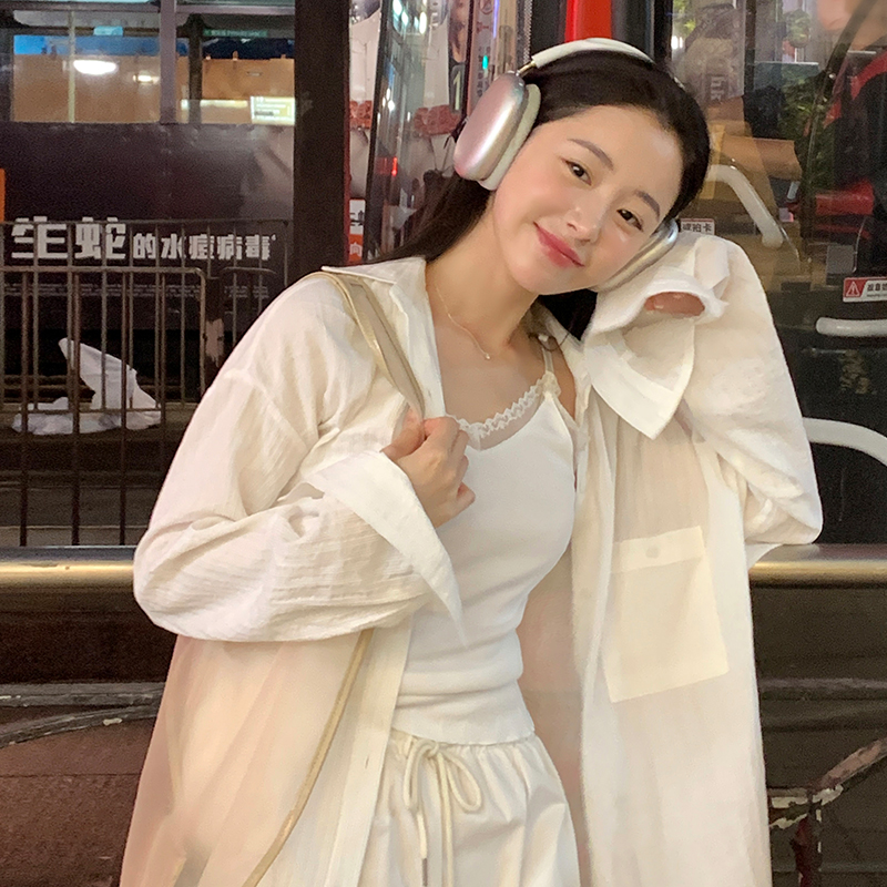 STS65684 (ストラップ調節可能) リリアン レース コットン Vネック キャミソール ノースリーブ - attrangs